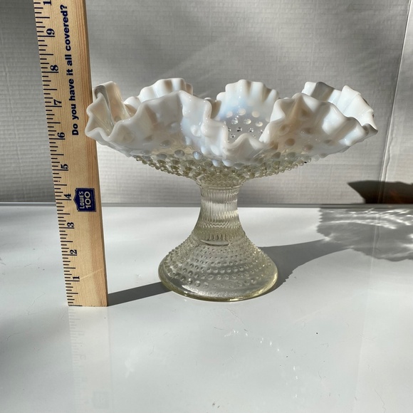Fenton | Accents | Vintage Fenton Large Moonstone French Opalescent ...